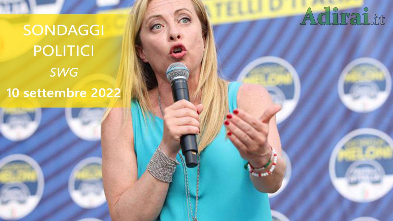 Ultimi Sondaggi Politici 10 settembre 2022 SWG Ultimi Sondaggi Politici 10 settembre 2022 SWG