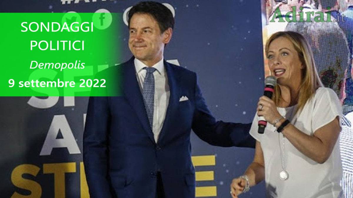 Ultimi Sondaggi Politici 9 settembre 2022 sondaggi Demopolis