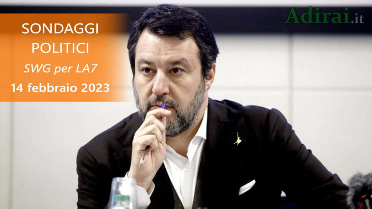 Ultimi Sondaggi Politici 14 febbraio 2023 SWG per La7